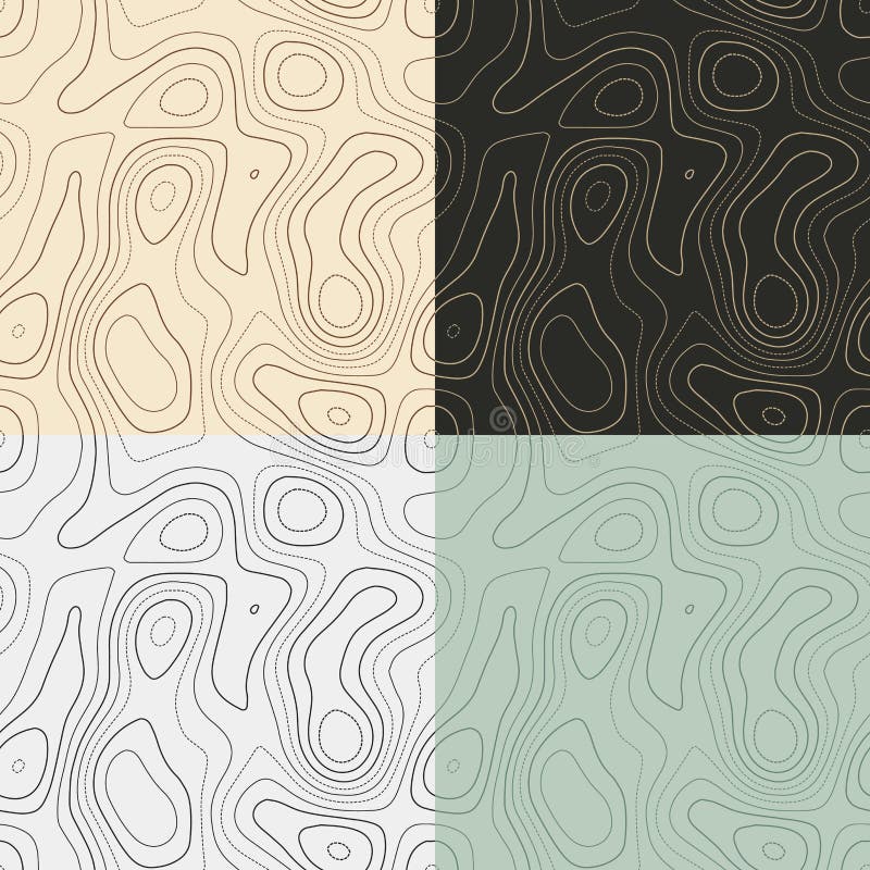 Topography patterns. stock vector. Illustration of background - 212891166