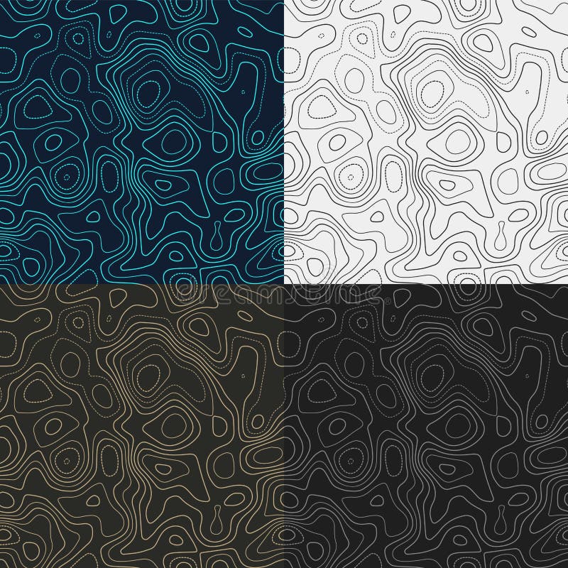 Topography patterns. stock vector. Illustration of geography - 212152816