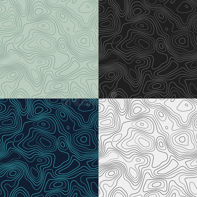 Topography patterns. stock vector. Illustration of pattern - 211253551