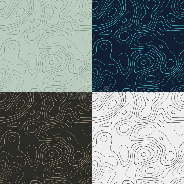 Topography patterns. stock vector. Illustration of carpet - 213249611