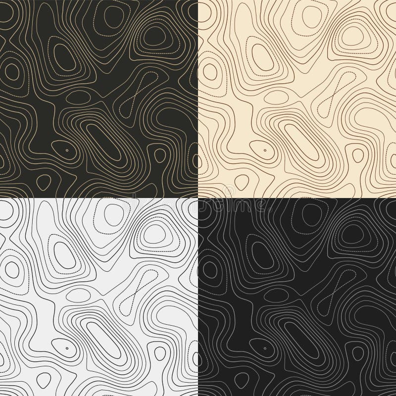 Topography patterns. stock vector. Illustration of artistic - 212154680