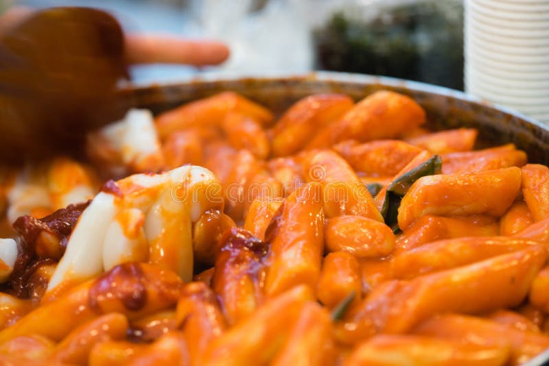 Topoki korean street food stock image. Image of fried - 86535651
