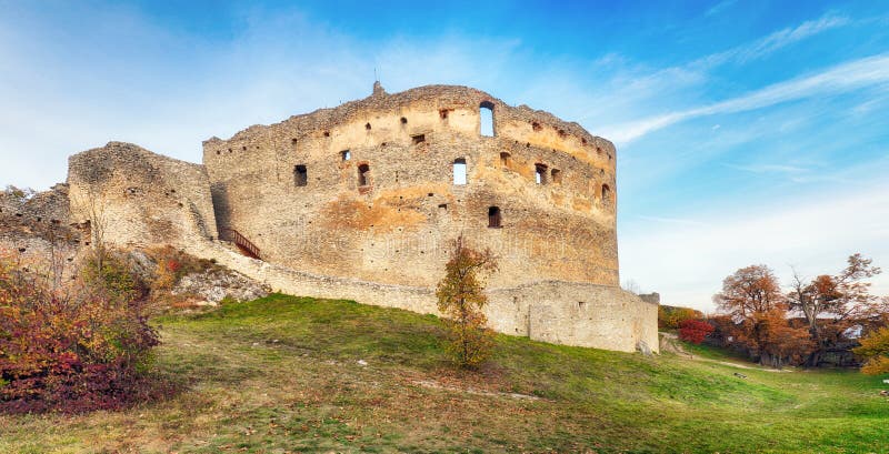 Topolcany Castle in Slovakia, Autumn Time Stock Photo - Image of ...