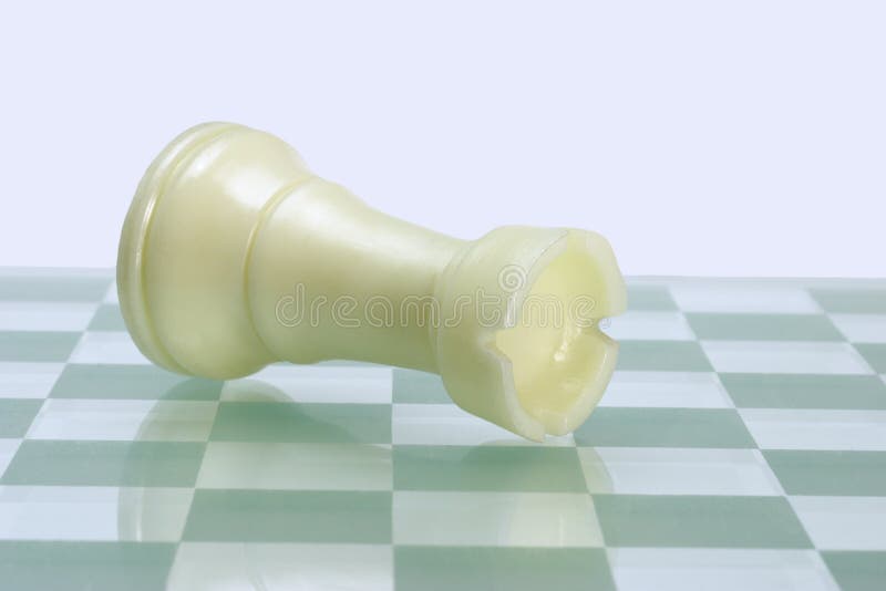 Toppled white castle stock image. Image of piece, glass - 16492733