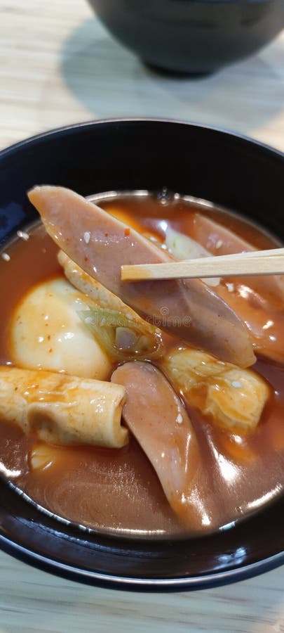 Toppoki foto de archivo. Imagen de mariscos, producto - 229136636