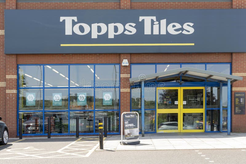 Topps Tiles Grantham Store Front in Grantham. Editorial Photo - Image ...