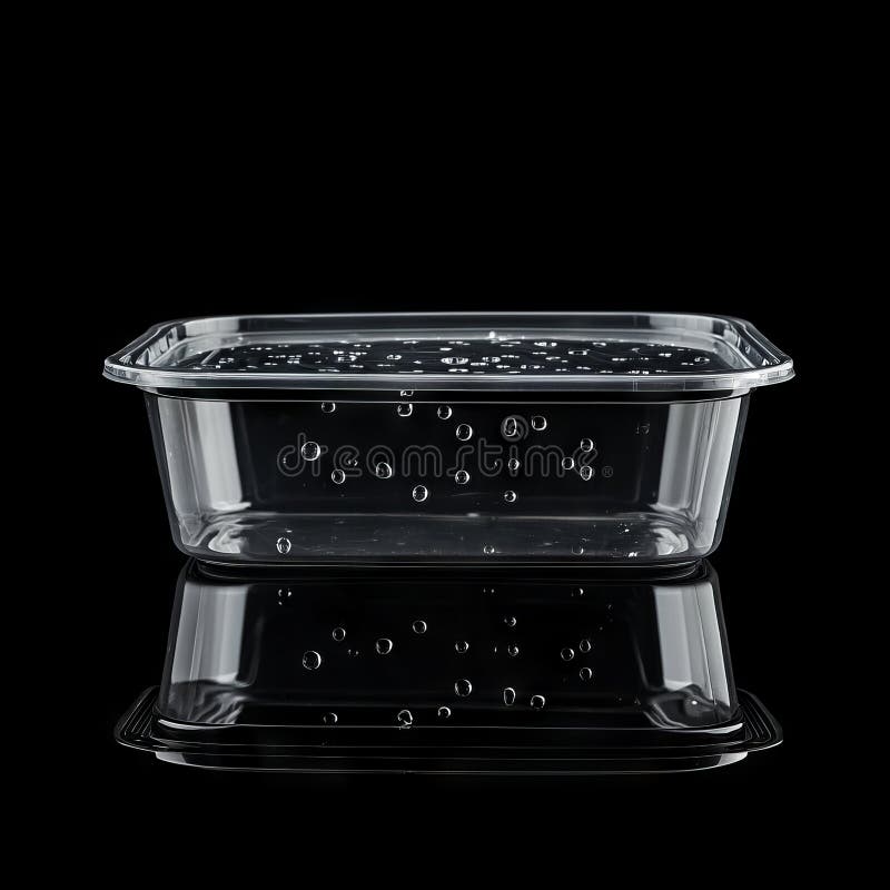 The Tops of Two See-through Storage Containers are Equipped with Metal ...