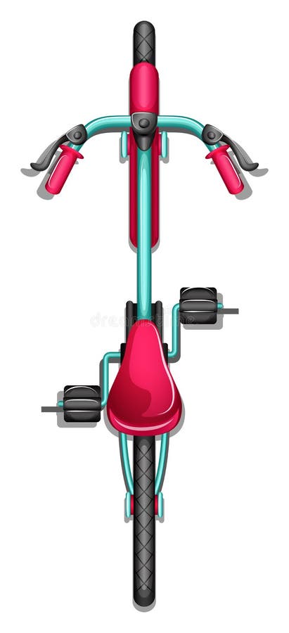 A topview of a bike stock vector. Illustration of isolated - 41674203
