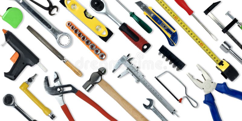 Work Tools Set stock photo. Image of screwdriver, closeup - 252419652