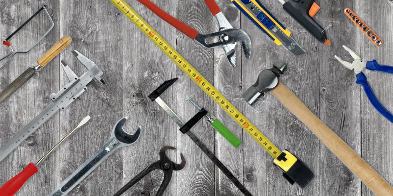 Work Tools Set stock photo. Image of group, household - 255343086