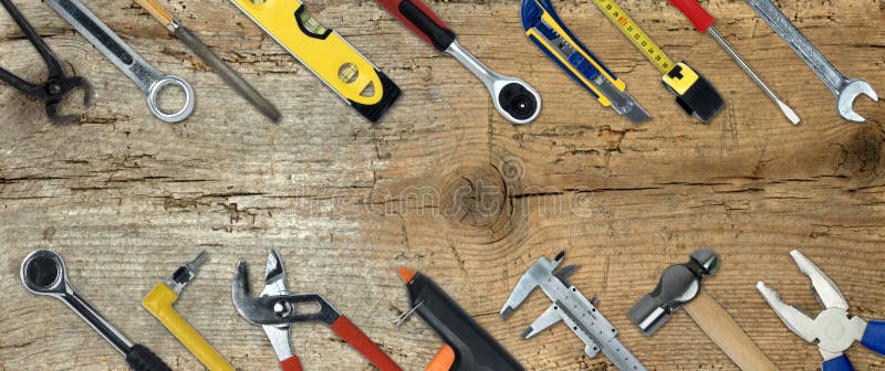 Work Tools Set stock photo. Image of household, clamp - 255433586