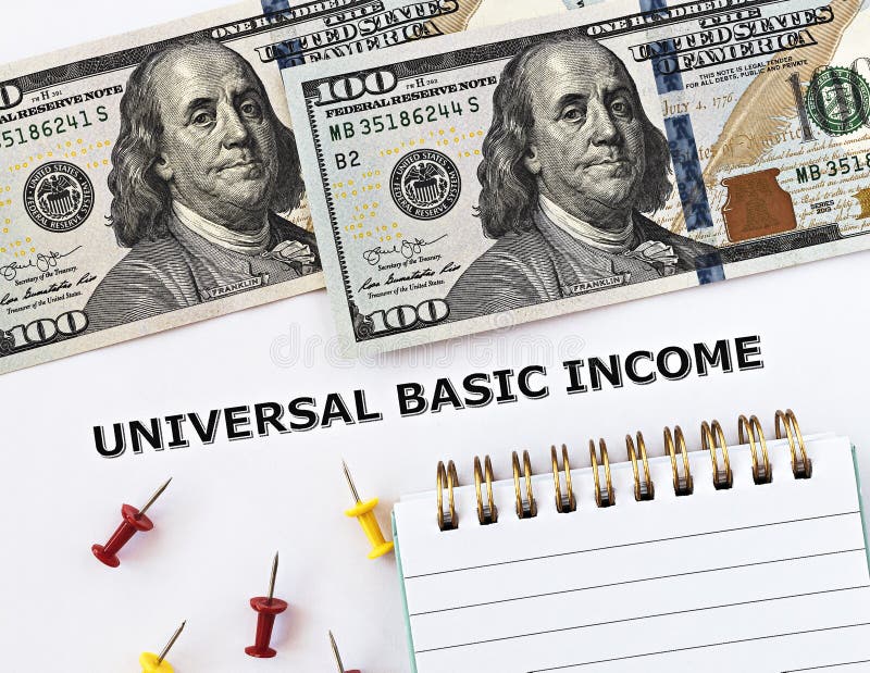 Topview Photo on Universal Basic Income Theme. the Words Universal ...