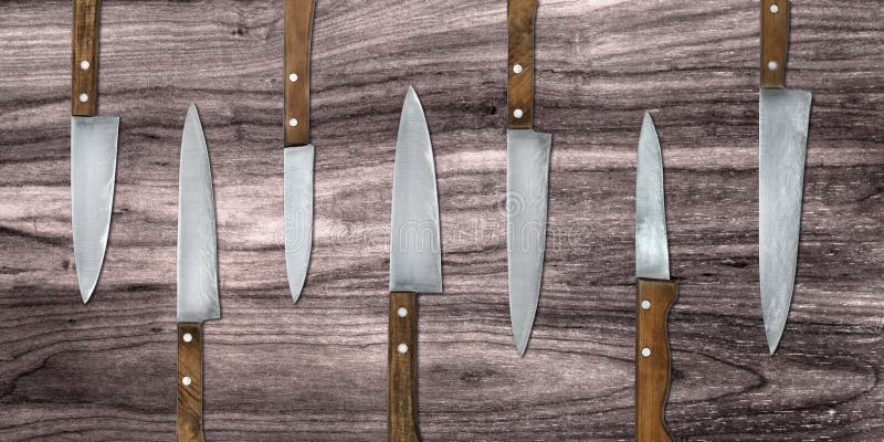 Cooking Knives stock image. Image of object, board, recipe - 269211735