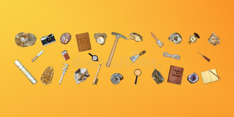 Set Geology Tools stock photo. Image of group, science - 264409538