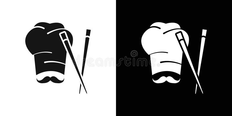 Toque Icon Flat Vector Set Outline Stock Vector - Illustration of ...