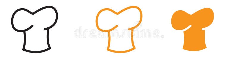 Toque Icon Set Chef Hat Illustrations for Culinary and Cooking Projects ...