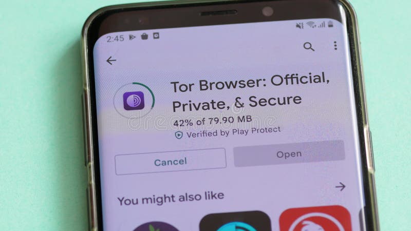 Tor Browser Application is Installed on the Mobile Device. on the ...
