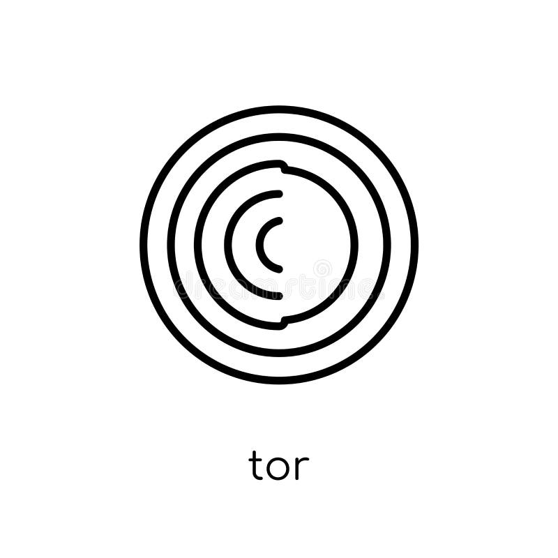 Tor Icon. Trendy Modern Flat Linear Vector Tor Icon on White Background ...