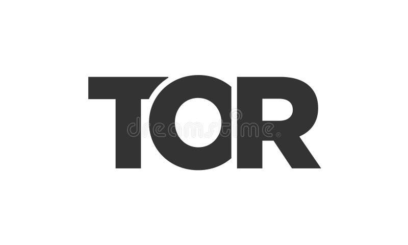 TOR Logo Design Template with Strong and Modern Bold Text. Initial ...