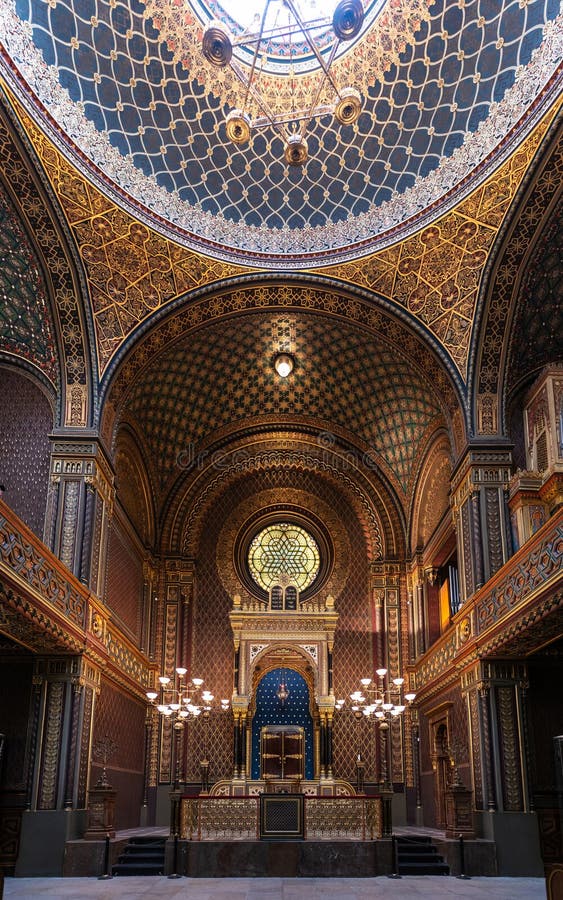 Spanish Synagogue in Prague Stock Photo - Image of spirituality, prague ...