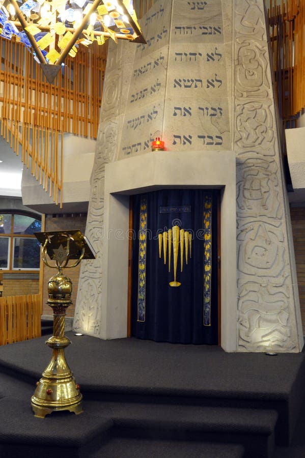 Torah Ark in Jewish Synagogue Stock Image - Image of israel, scrolls ...