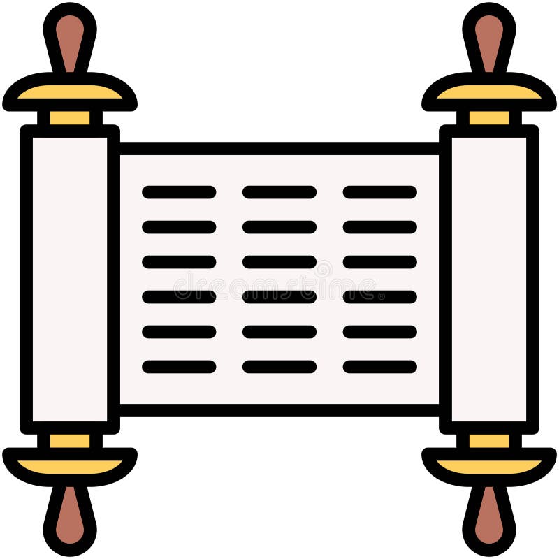 Torah Icon, Passover Related Vector Illustration Stock Vector ...