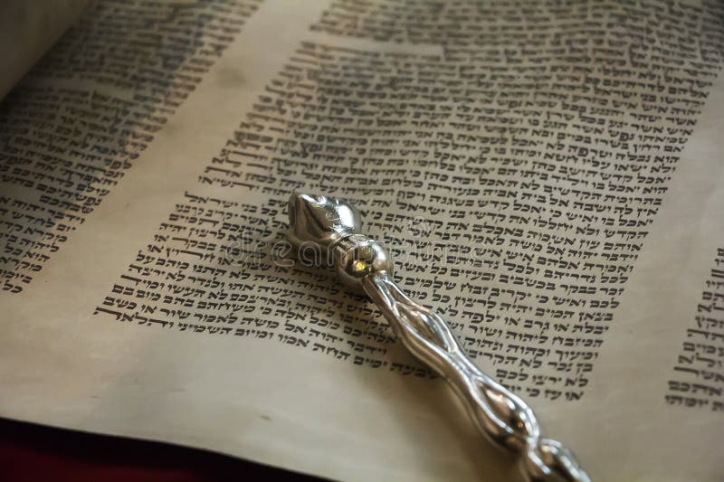 Torah Pointer or Yad, Jewish Ritual Pointer Stock Photo - Image of ...