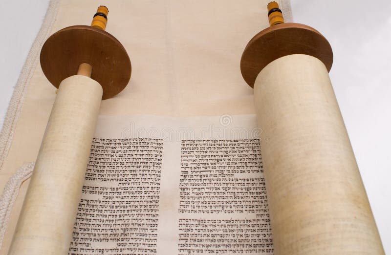 Torah Scroll Perspective View Stock Image - Image of shavuot, hebrew ...