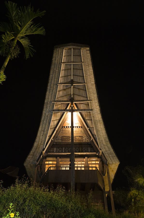 Toraja house stock photo. Image of traditional, night - 16304598