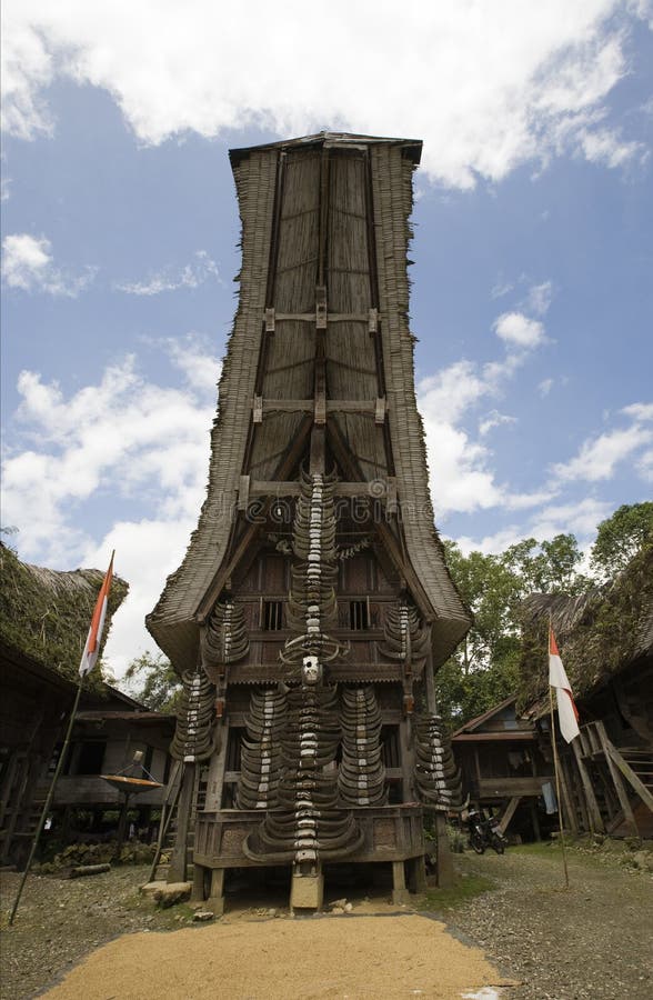 Toraja house stock image. Image of famous, destination - 16319479