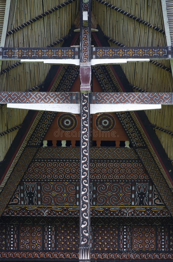 Toraja house faÃ§ade stock image. Image of domestic, panel - 15916575