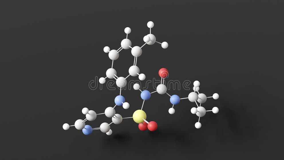 Torasemide Molecule, Molecular Structure, Loop Diuretics, Ball and ...