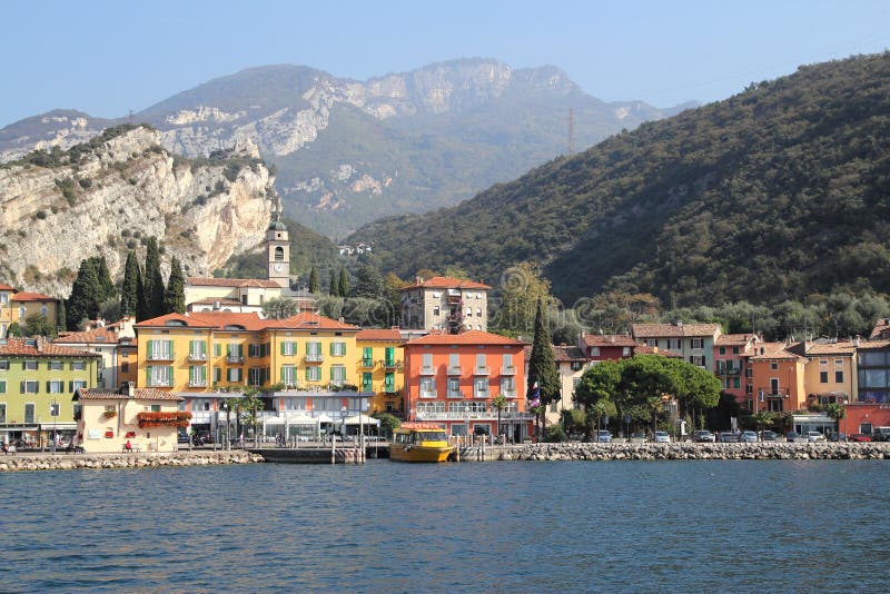 Torbole, Lake Garda, Italy editorial stock image. Image of destination ...