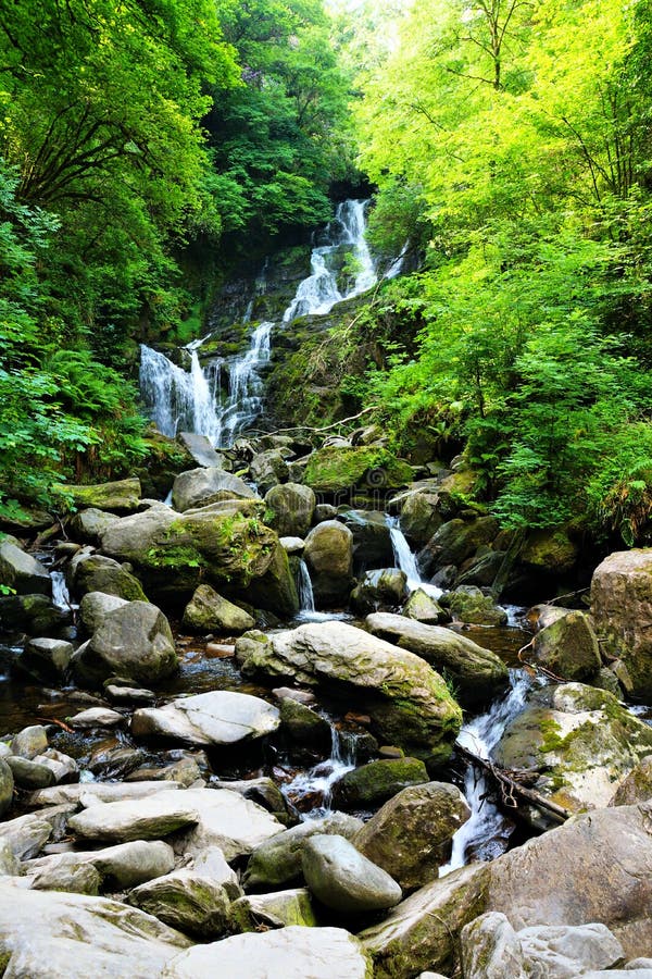 Torc Waterfall, Ring of Kerry, Killarney National Park, Ireland Stock ...