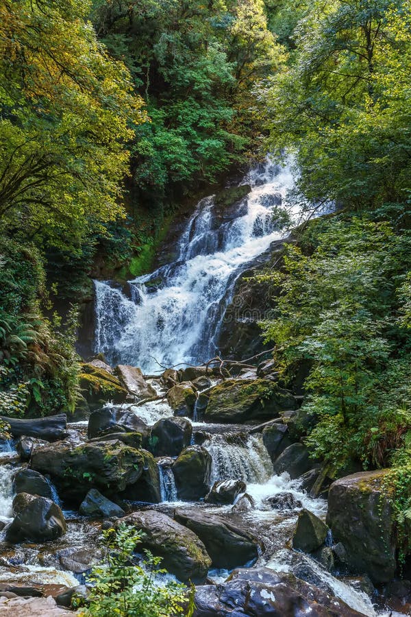 Torc Waterfall, Ireland stock image. Image of river - 147625485