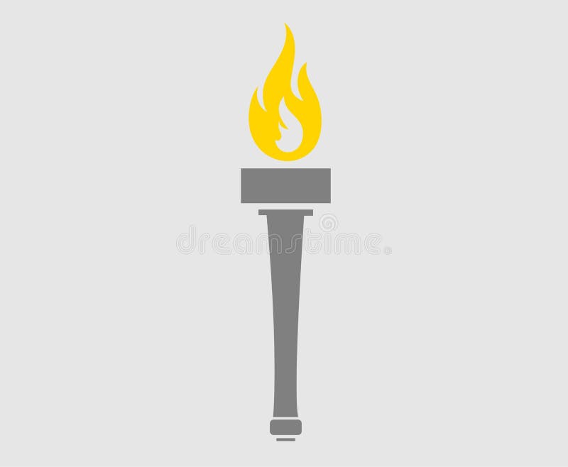 Abstract Torch Olympic Design Logo Stock Vector - Illustration of green ...