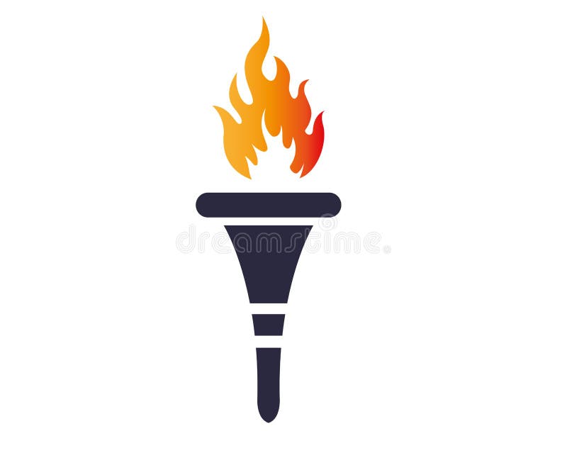 Abstract Torch Blue Design Icon Stock Vector - Illustration of brown ...