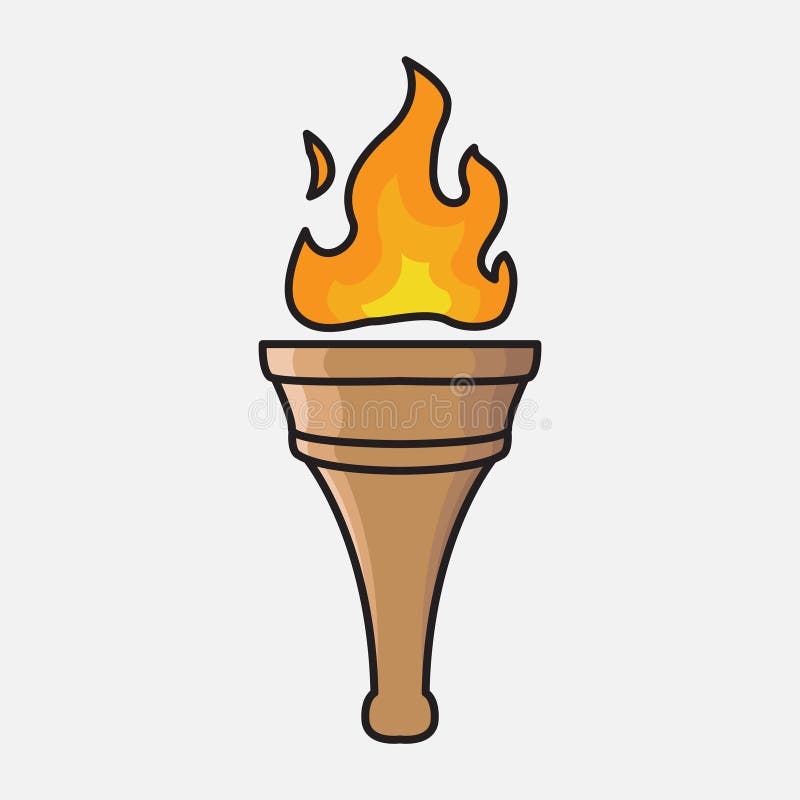 Torch Illustration Vector for Digital and Print Design Stock Vector ...