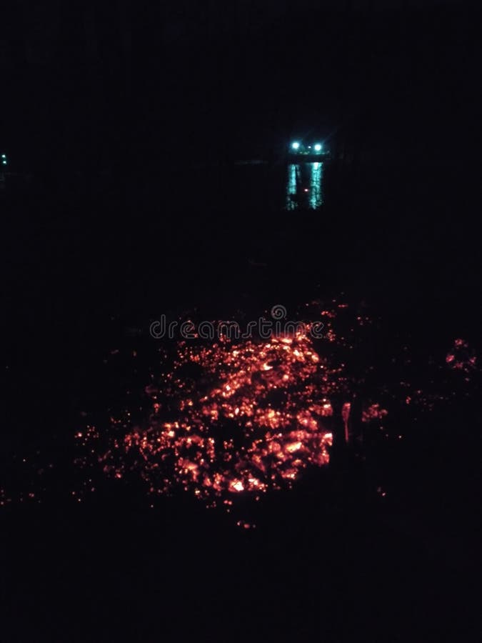 A Torch Against the Night stock image. Image of number - 220118215