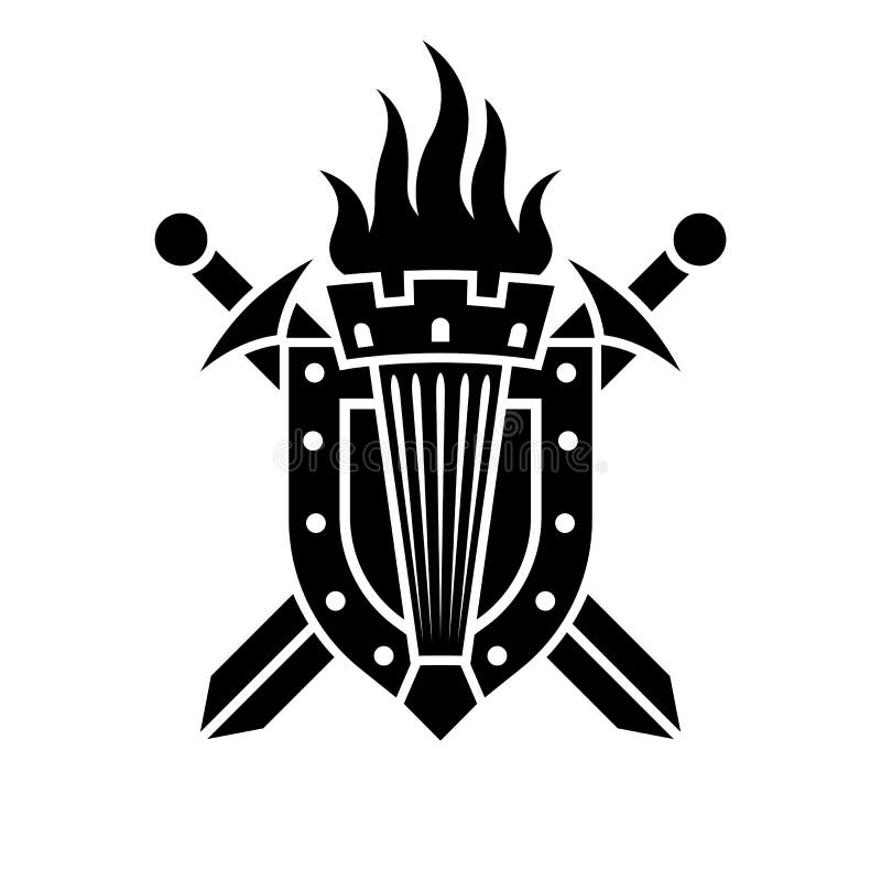 Torch with the Fire of Prometheus and a Laurel Branch with Parchment ...