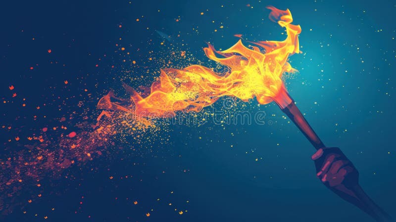 A Torch Being Passed, Representing the Passing of Knowledge and ...