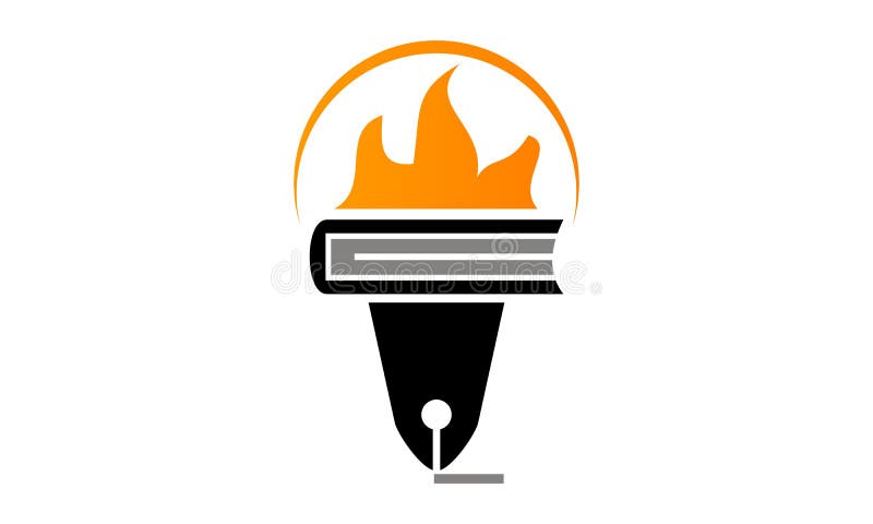 Torch Book Logo Stock Illustrations – 291 Torch Book Logo Stock ...