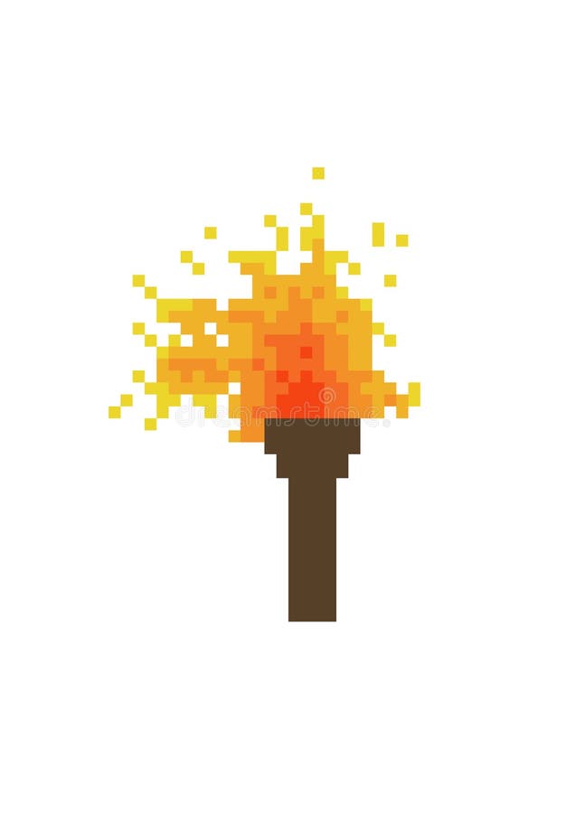 Torch Pixel Stock Illustrations – 332 Torch Pixel Stock Illustrations ...