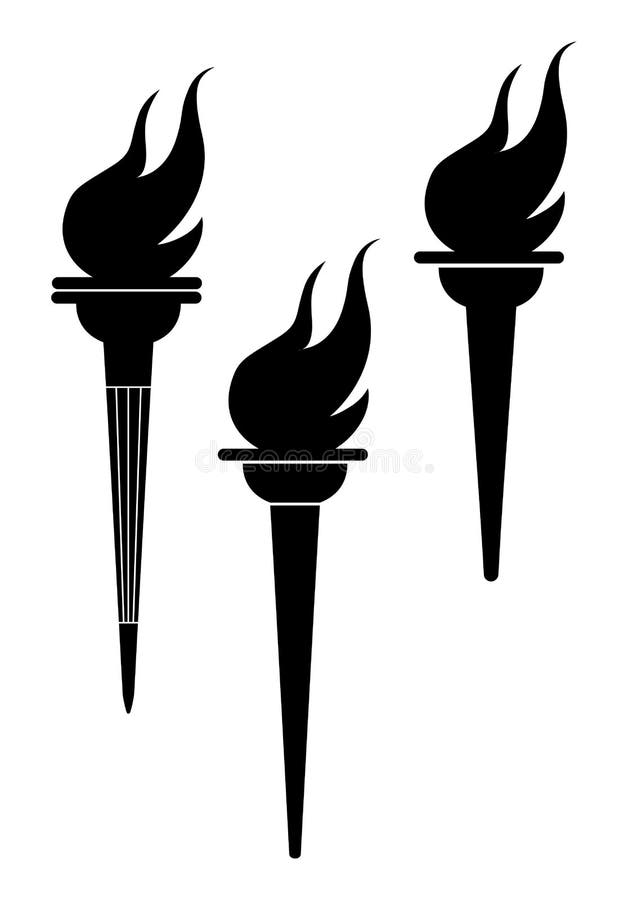 Olympic flame stock vector. Illustration of light, vector - 5194345