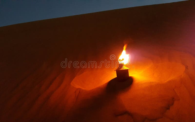 Torch in desert sand stock image. Image of oriental, scenic - 81916105