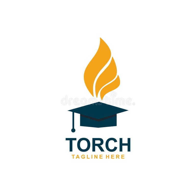 Torch education template stock illustration. Illustration of read ...