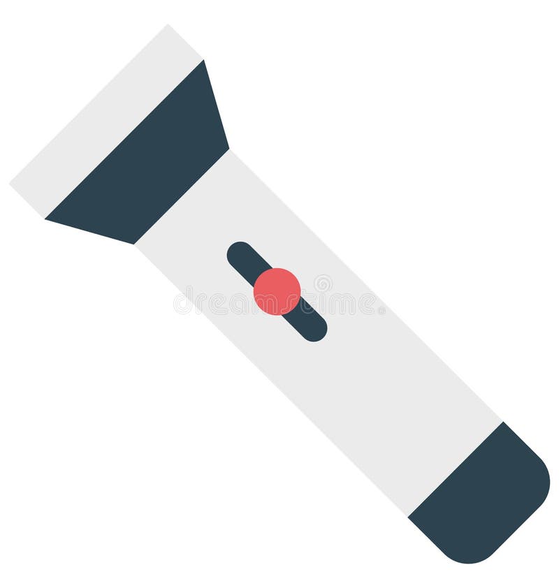 Torch, Emergency Isolated Vector Icon that Can Be Easily Modified or ...