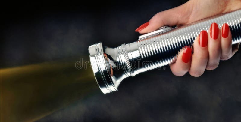 Hand held Torch stock photo. Image of holding, environment - 328551896