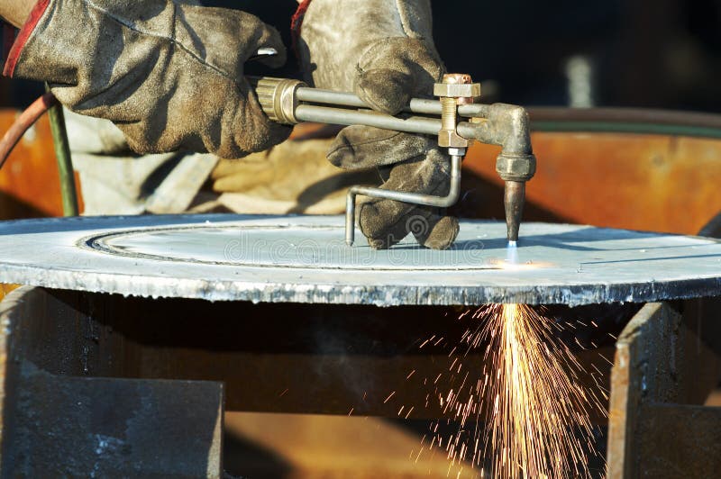 Torch fire stock photo. Image of industrial, spark, bright - 2211748