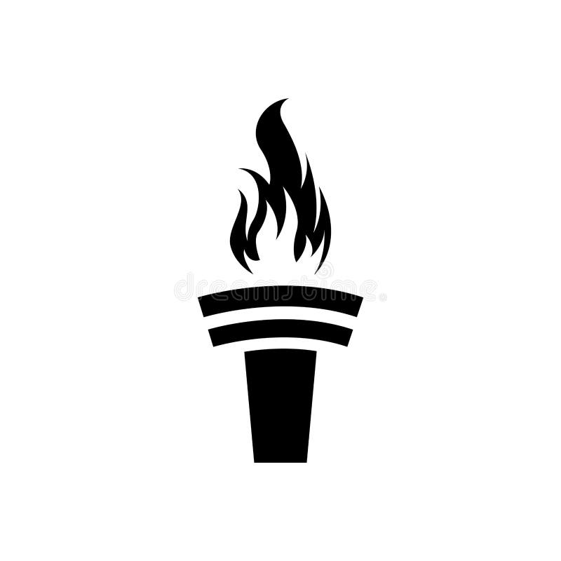 Torch Fire Flame with Pillar Column Logo Design Stock Vector ... Torch Fire Flame with Pillar Column Logo Design Stock Vector ...